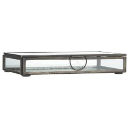 IB Laursen Glasbox mit Deckel Solitaire l&auml;nglich 22,3 x 11,7 x 4 cm, schwarz