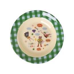 Rice Kinder Sch&uuml;ssel, tiefer Teller Hero Gr&uuml;n - 250 ml &Oslash; 20 cm, H&ouml;he 3 cm skandinavische Deko Online Shop