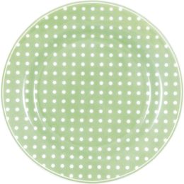 GreenGate Dessert Teller, Fr&uuml;hst&uuml;cksteller Dotty &Oslash; 20 cm, pale green skandinavische Deko Online Shop