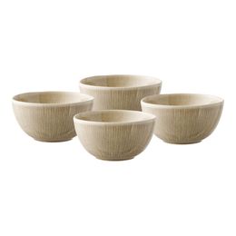 House Nordic Viola Bowl Schalen 4er Set 7 cm, &Oslash; 14,5 cm, beige