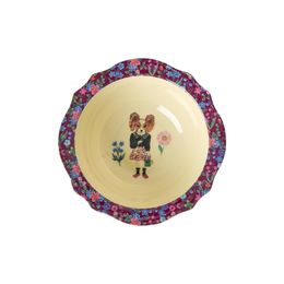 Rice Kleine Vintage Sch&uuml;ssel Nathalie L&eacute;t&eacute; &Oslash; 14 cm, H&ouml;he 5 cm, bordeaux