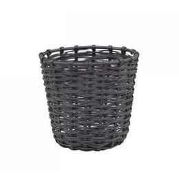 Chic Antique Teelichthalter im Flechtlook H6,5/D7,5 cm, antik kohle