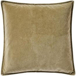 IB Laursen Kissenbezug Velour quadratisch 52 x 52 cm, eucalyptus
