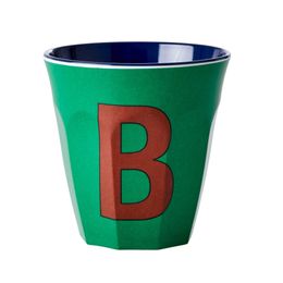 Rice Melamin Becher Buchstaben &Oslash;9 x H9cm, mehrfarbig, B1