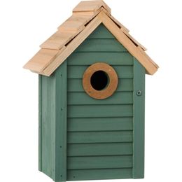 IB Laursen Vogelhaus aus Holz mit Reinigungsklappe 12 x 18 x 26 cm, mint