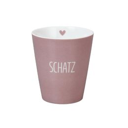 Krasilnikoff Becher, Happy Mug Schatz 330 ml, dusty rose