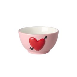 Rice Keramik Sch&uuml;ssel Embossed Heart Small - 250 ml &Oslash; 12 cm, H&ouml;he 7 cm