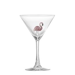Bloomingville Cocktailglas Misa &Oslash; 9xH16 cm, Flamingo skandinavische Deko Online Shop