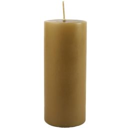 IB Laursen Stumpenkerze H&ouml;he 15,00 cm, &Oslash; 6,00 cm, Olive