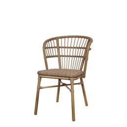 Chic Antique La Rochelle Bistrostuhl aus Rattan, Sparpack 2 x H82/L62/B53, Sitzh&ouml;he 45 cm