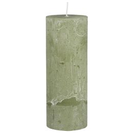 IB Laursen Rustikale Kerze Stumpenkerze &Oslash; 6,8 cm H&ouml;he 18, &Oslash; 6.8 cm, green tea