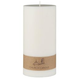 IB Laursen Rustikale Kirchenkerze H&ouml;he 20, &Oslash; 9.6 cm, Wei&szlig; skandinavische Deko Online Shop