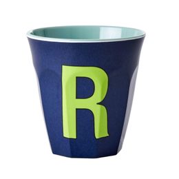 Rice Melamin Becher Buchstaben &Oslash;9 x H9cm, mehrfarbig, R1