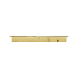 Meraki Bad Regal mit Flaschenhalterung und Hakenleiste Mattes Messing-Finish skandinavische Deko Online Shop