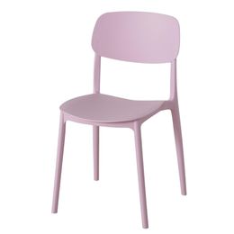 Boltze Stuhl Primus | Robuster Kunststoff-Stuhl Skandi-Stil 42 x 40 x 79 cm, Helllila skandinavische Deko Online Shop