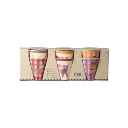 Rice Kinderbecher Small Cup aus Melamin Hero, 6er Pack Pink, 6x 160 cm
