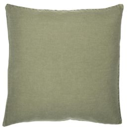 IB Laursen Leinen-Kissenbezug 50x50 cm einfarbig 50 x 50 cm, Olive