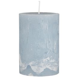 IB Laursen Rustikale Kerze Stumpenkerze &Oslash; 6,8 cm H&ouml;he 10, &Oslash; 6.8 cm, staubig blau