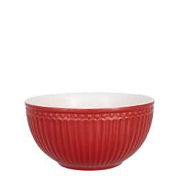 GreenGate Servierschale, Sch&uuml;ssel Alice Everyday &Oslash; 17,3 cm, H&ouml;he 8,5 cm, red skandinavische Deko Online Shop