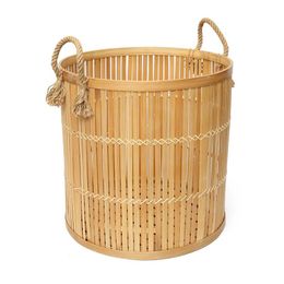 Bazar Bizar Bambus Korb L: 40x40x40 cm skandinavische Deko Online Shop