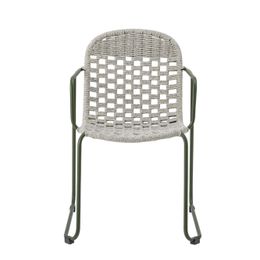 Bloomingville Calana Gartenstuhl, Gr&uuml;n, Metall, Sparpack 2 x L56xH82xB61 cm