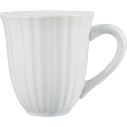 IB Laursen Mynte Becher mit Rillen Pure White skandinavische Deko Online Shop