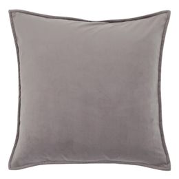 Chic Antique Velours-Kissenbezug Aix 50x50 cm 50 x 50 cm, Thunder grey