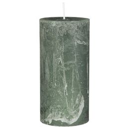 IB Laursen Rustikale Kerze Stumpenkerze &Oslash; 6,8 cm H&ouml;he 14, &Oslash; 6.8 cm, moosgr&uuml;n