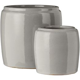 IB Laursen 2er Topf-Set Saigon 20/&Oslash;18 cm, 13/&Oslash;12 cm, grau