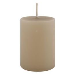 IB Laursen Stumpenkerze H&ouml;he 6,00 cm, &Oslash; 4,00 cm, Leinen