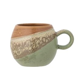 Bloomingville Tasse Paula aus Steingut &Oslash; 9xH8 cm, gr&uuml;n