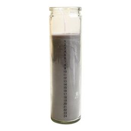 Det Gamle Apotek Kalenderkerze im Glas 21 cm, &Oslash; 6 cm, grau skandinavische Deko Online Shop