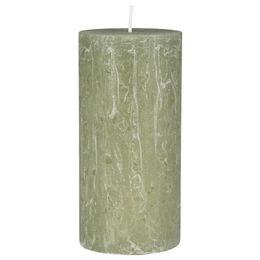 IB Laursen Rustikale Kerze Stumpenkerze &Oslash; 6,8 cm H&ouml;he 14, &Oslash; 6.8 cm, green tea