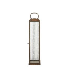 House Nordic Laterne Herslev 12x12x49 cm, Messinglook skandinavische Deko Online Shop