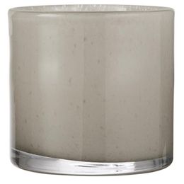 IB Laursen Topf Venecia durchgef&auml;rbtes Glas H&ouml;he 12, &Oslash; 12 cm, grau skandinavische Deko Online Shop