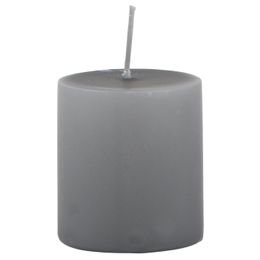 IB Laursen Stumpenkerze H&ouml;he 7,00 cm, &Oslash; 6,00 cm, dunkelgrau