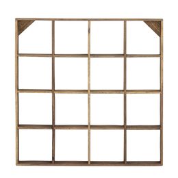 Bloomingville Tilo Becherregal, Geschirr-Regal Recyceltes Holz L70xH70xB10 cm skandinavische Deko Online Shop