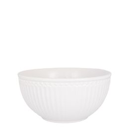 GreenGate Servierschale, Sch&uuml;ssel Alice Everyday &Oslash; 17,3 cm, H&ouml;he 8,5 cm, white skandinavische Deko Online Shop