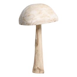 Chic Antique Pilz Aufsteller, f&uuml;r Herbst & Weihnachtsdeko H40/&Oslash;30 cm natur