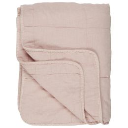 IB Laursen Vintage Quilt unifarben 180 x 130 cm, rosa
