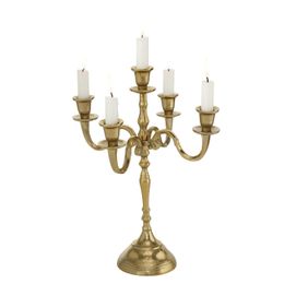 Boltze Kerzenhalter Victoria gold H40 x &Oslash;30 cm skandinavische Deko Online Shop