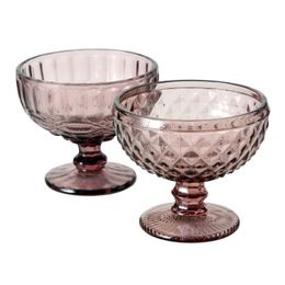 Boltze Schale Aurora 2er Set rosa