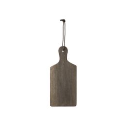 Chic Antique Laon Tapasbrett mit Lederband L30 x B13 x H1 cm, kohle