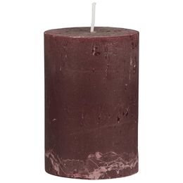 IB Laursen Rustikale Kerze Stumpenkerze &Oslash; 6,8 cm H&ouml;he 10, &Oslash; 6.8 cm, rot
