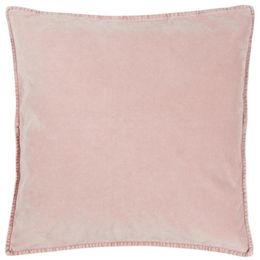 IB Laursen Kissenbezug Velour quadratisch 52 x 52 cm, rosa skandinavische Deko Online Shop