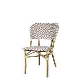 Chic Antique La Rochelle Bistrostuhl Geflochten | Skandinavische Gartenm&ouml;bel, Sparpack 2 x H82/L62/B53 , Sitzh&ouml;he 53 cm