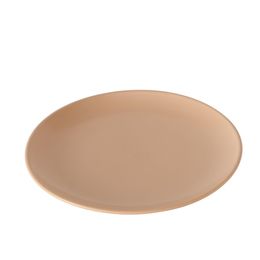 Boltze Keramik Teller Pastell H:2,5 cm, D:20,5 cm, Hellorange skandinavische Deko Online Shop