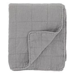Chic Antique Aix Vintage Quilt 180 x 130 cm, franz. grau
