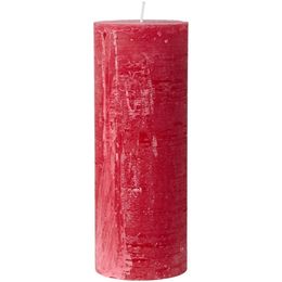 IB Laursen Rustikale Kerze Stumpenkerze &Oslash; 6,8 cm H&ouml;he 18, &Oslash; 6.8 cm, nordic rot