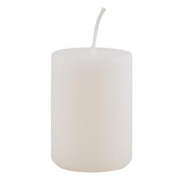 IB Laursen Stumpenkerze H&ouml;he 6,00 cm, &Oslash; 4,00 cm, wei&szlig;